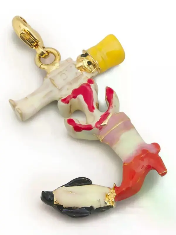 Marni Alphabet "j" Charm With Iconic Symbols