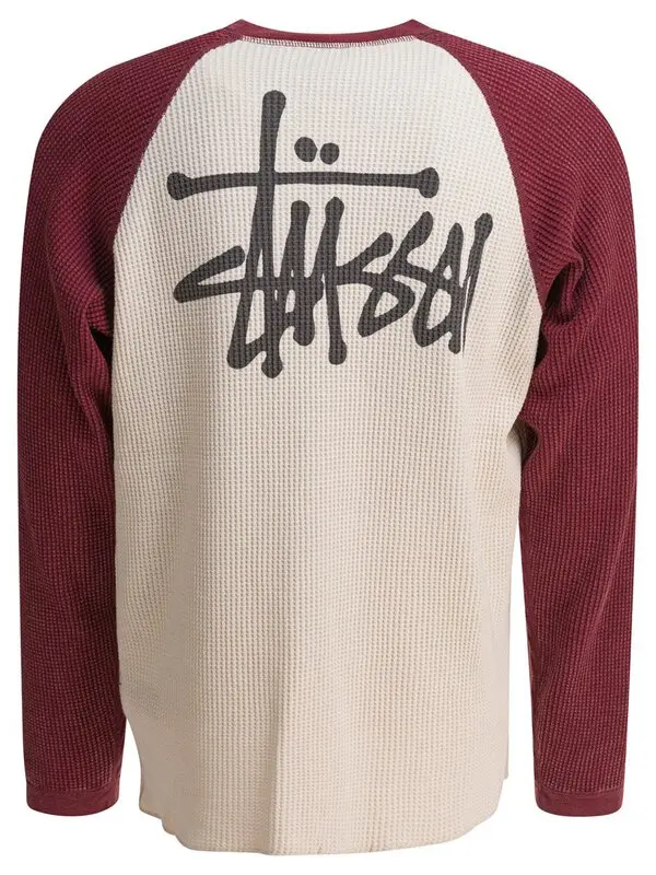 StüSsy Raglan Thermal Top In Beige - 35% Off | Editorialist