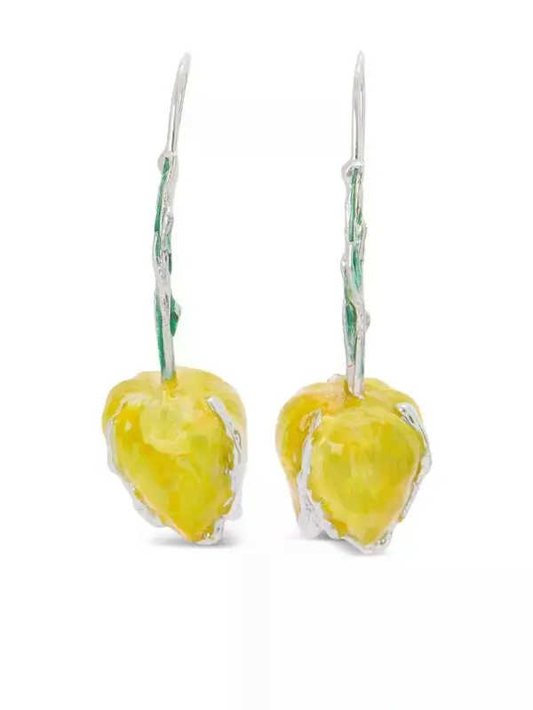 Marni Tulip Drop Earrings - Yellow