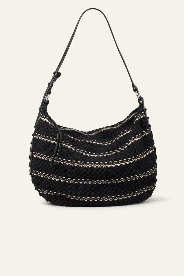 Ba&sh Arya Large Shoulder Bag - Black
