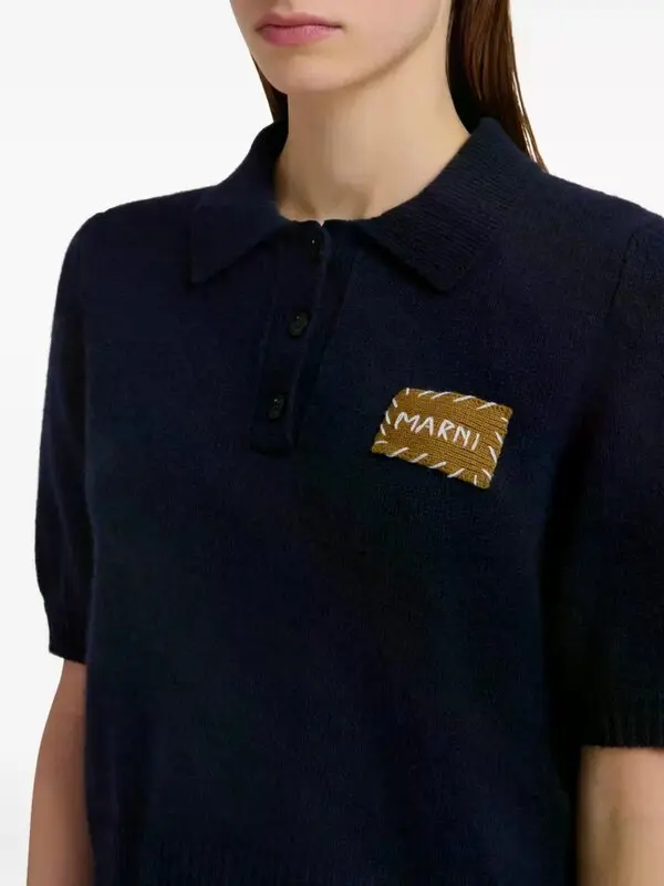 Marni Logo-patch Polo Shirt