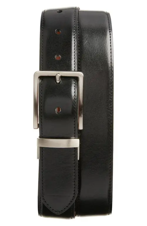 Nordstrom Mauricio Reversible Leather Belt - Black-tan