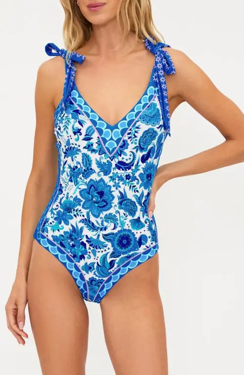 Beach Riot Akira Printed One-piece Swimsuit - Royal Riviera