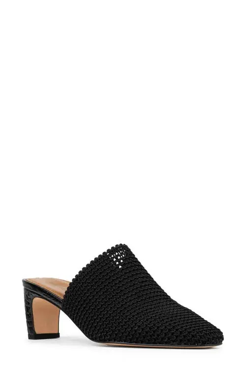 DONALD PLINER Block Heel Mule - Black