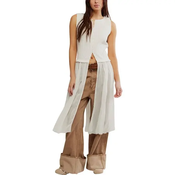 Free People Twice As Nice Sleeveless Maxi Top