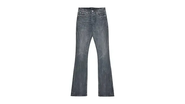 PURPLE BRAND Super Stack Flare Coated Jeans