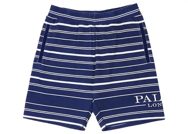 PALACE Printed Stripe Shorts - Navy Blue