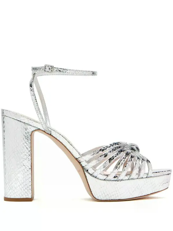 LOEFFLER RANDALL 120mm Rivka Sandals - Silver