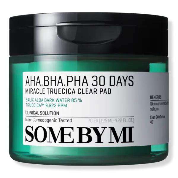 SOME BY MI Aha Bha Pha 30 Day Miracle Exfoliating Cica Toner Pads - One-color