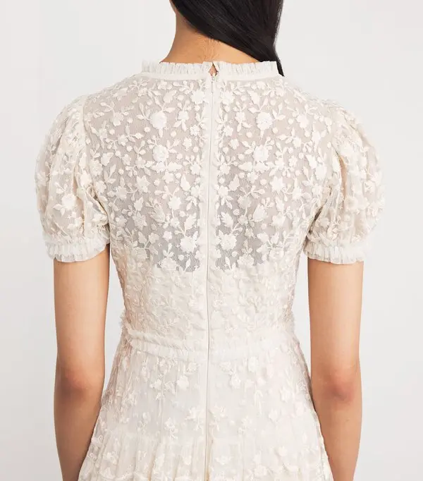 Needle & Thread Lace Layered Maxi Dress In Ivory - 60% Off | Editorialist