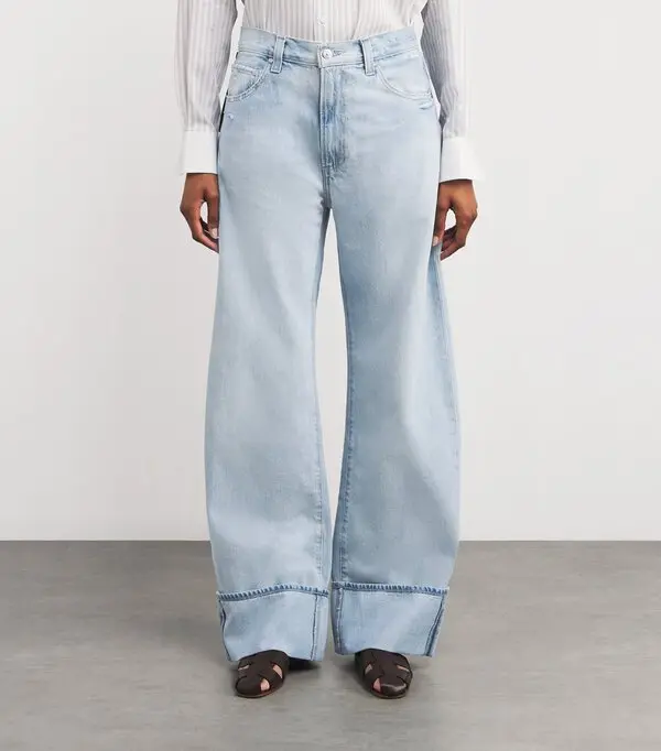 Paige High-rise Barrel-leg Jeans