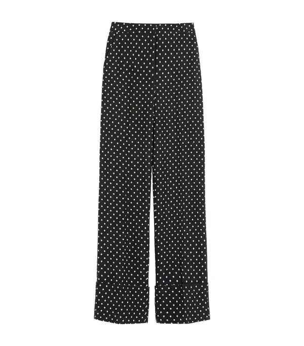 Valentino Garavani Polka-dot Trousers - Black