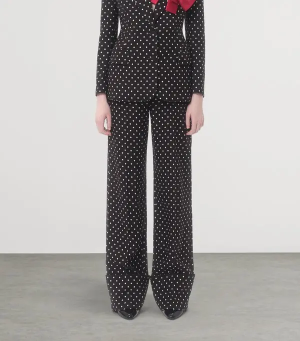 Valentino Garavani Polka-dot Trousers - Black
