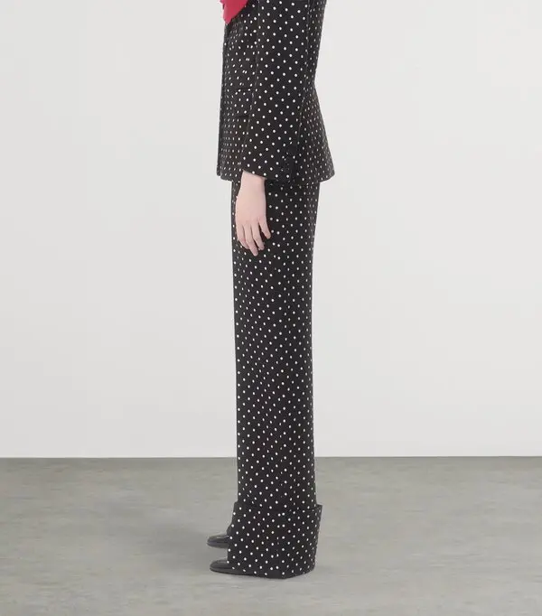 Valentino Garavani Polka-dot Trousers - Black