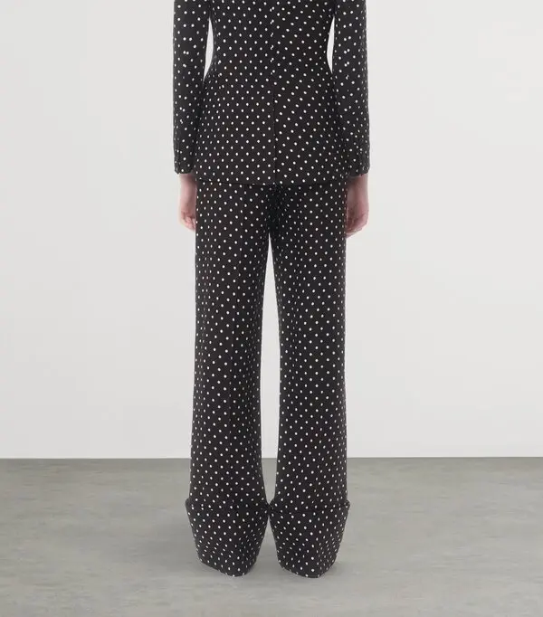 Valentino Garavani Polka-dot Trousers - Black