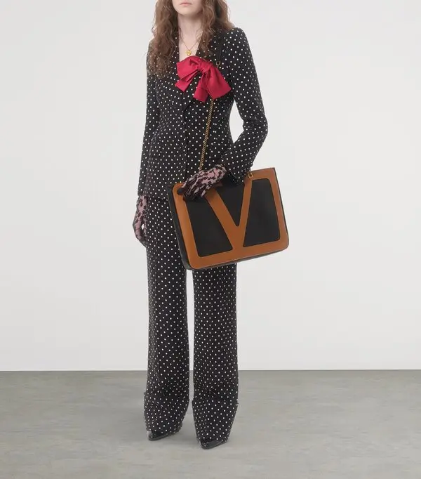 Valentino Garavani Polka-dot Trousers - Black