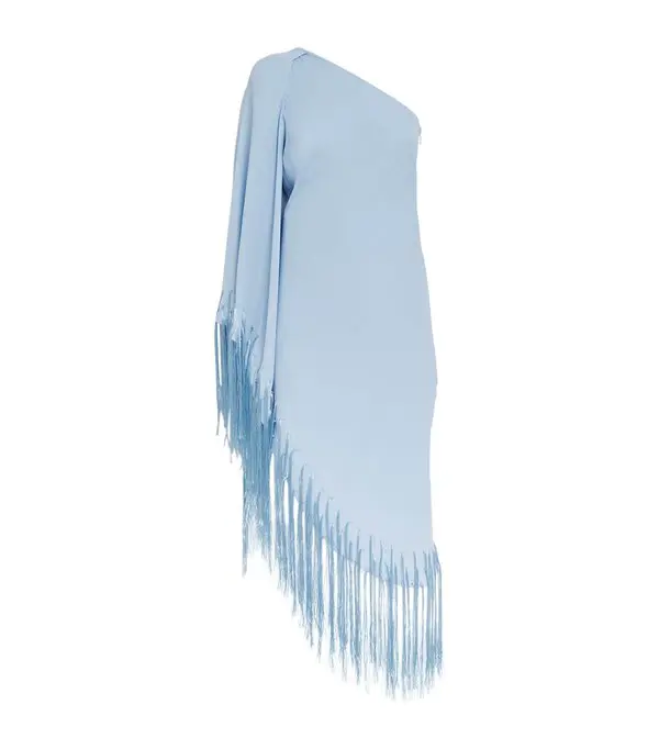 Cult Gaia Fringe-detail Esperanza Midi Dress - Blue