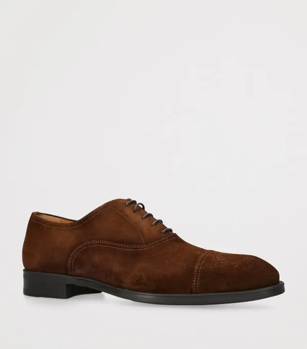 Magnanni Suede Madis Oxford Shoes - Brown