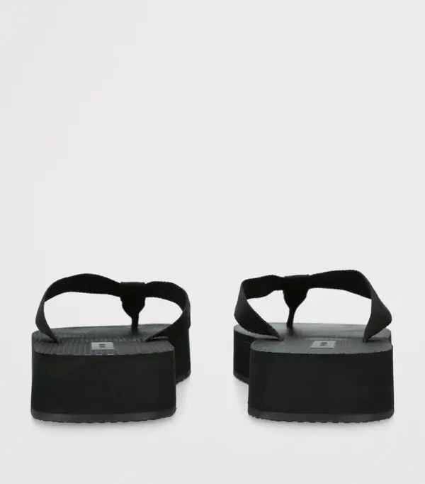 THE ROW Dune Flatform Sandals - Black