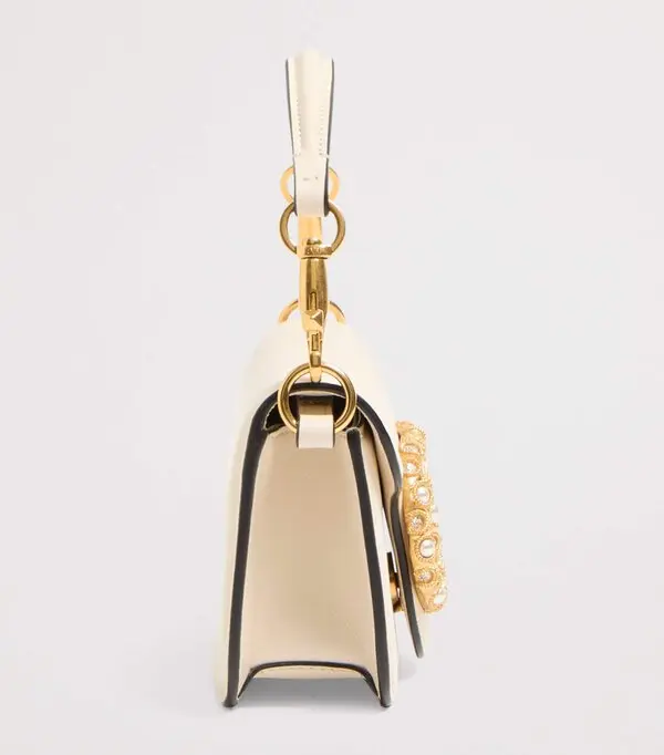 Valentino Garavani Small Locò Shoulder Bag - Ivory