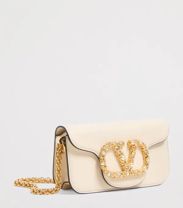 Valentino Garavani Small Locò Shoulder Bag - Ivory