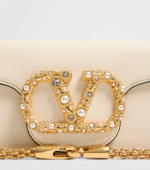 Valentino Garavani Small Locò Shoulder Bag - Ivory