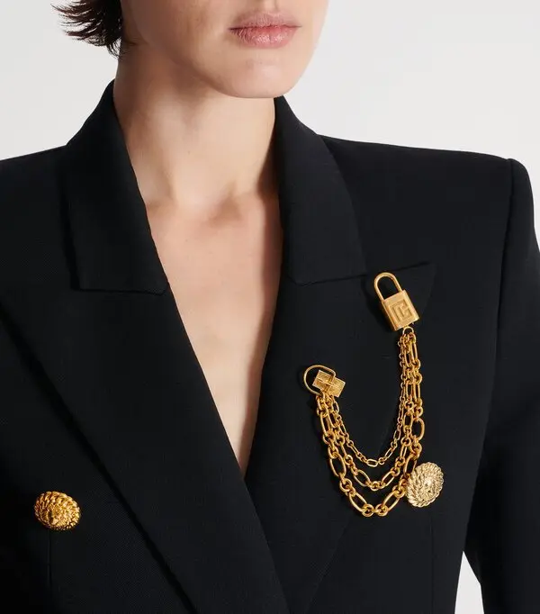 Balmain Sync Chain Brooch