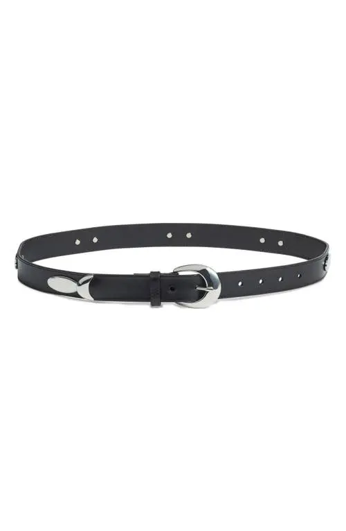 Treasure & Bond Tatum Stud Leather Belt - Black