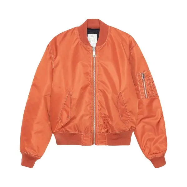 StÜssy Built Reversible Bomber Jacket - Red