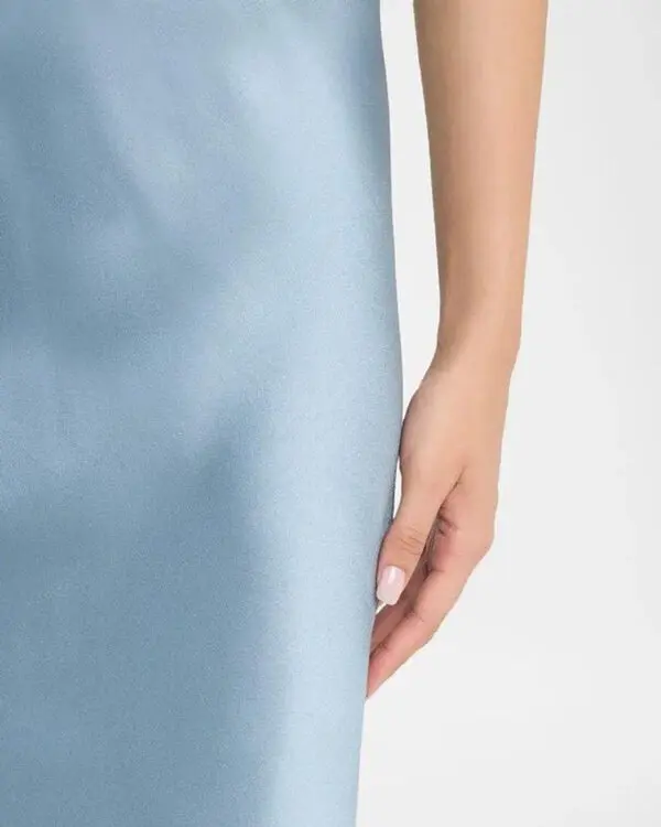 Dorothee Schumacher Bias-cut Silk Satin Midi Skirt - Malachite