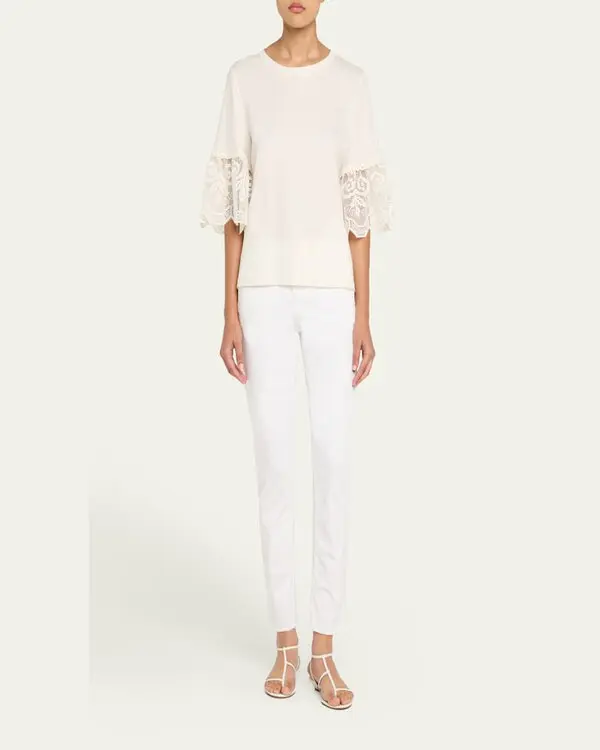 Kobi Halperin Cathy Cropped Cotton-blend Pants