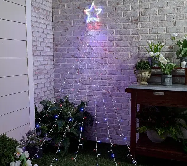 BETHLEHEM LIGHTS As Is 10' Americana Shooting Star W/335 Leds - One-color
