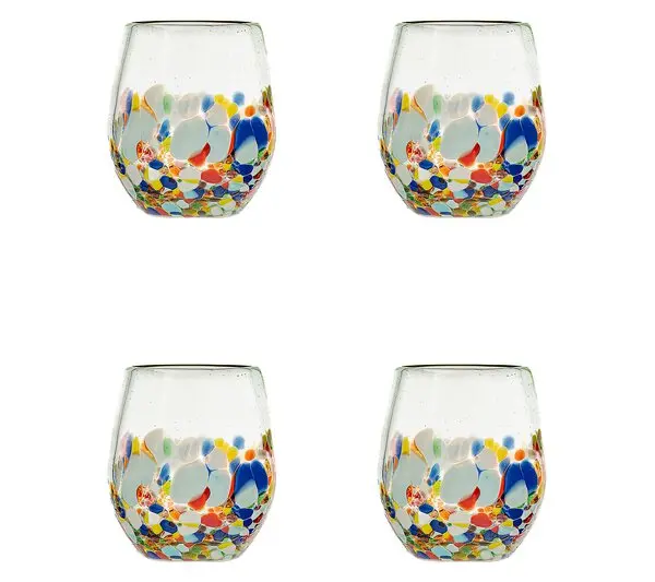 10 STRAWBERRY STREET S/4 San Lucas Mexican Glas S Stemless Wine - One-color