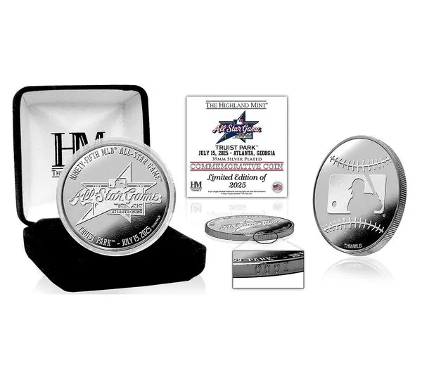 HIGHLAND MINT 2025 Mlb Atlanta All-star Game Silver-plated Coin - One-color