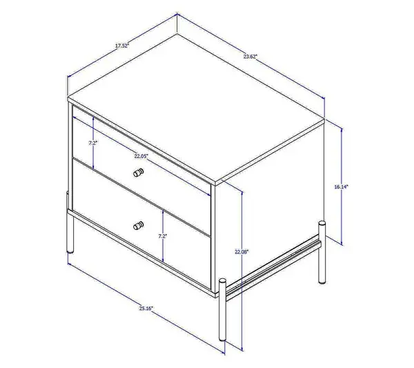 MANHATTAN COMFORT Jasper Nightstand