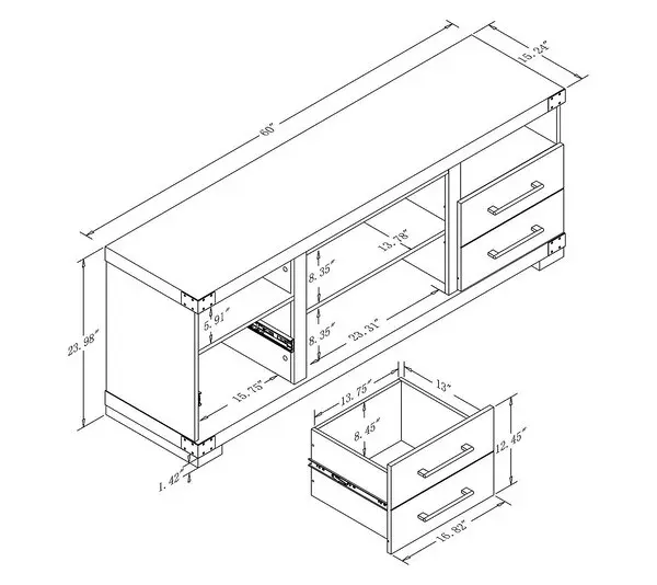 MANHATTAN Comfort Richmond Tv Stand