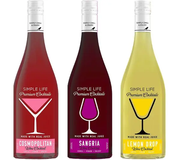 HEMISPHERES 750 Ml Btls Simple Life Premium Wine Cocktails - One-color