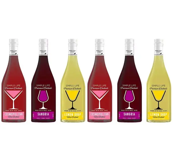 HEMISPHERES 750 Ml Btls Simple Life Premium Wine Cocktails - One-color