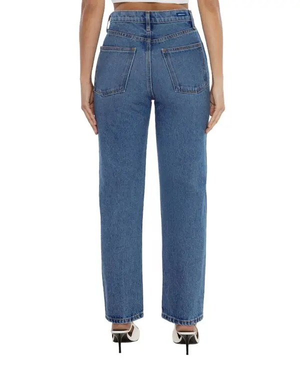 RUDES DENIM High-rise Tracy Straight Jean - Ocean Blue