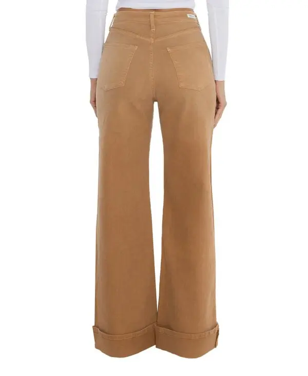 RUDES DENIM High Rise Adeline Cuffed Jeans - Sunkissed