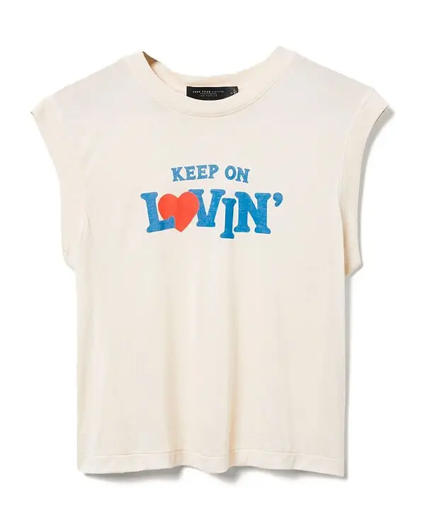 Junk Food Clothing Keep On Lovin Vintage Tissue Tank - Birch
