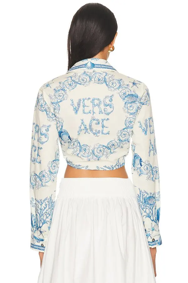 Versace Button Up Top