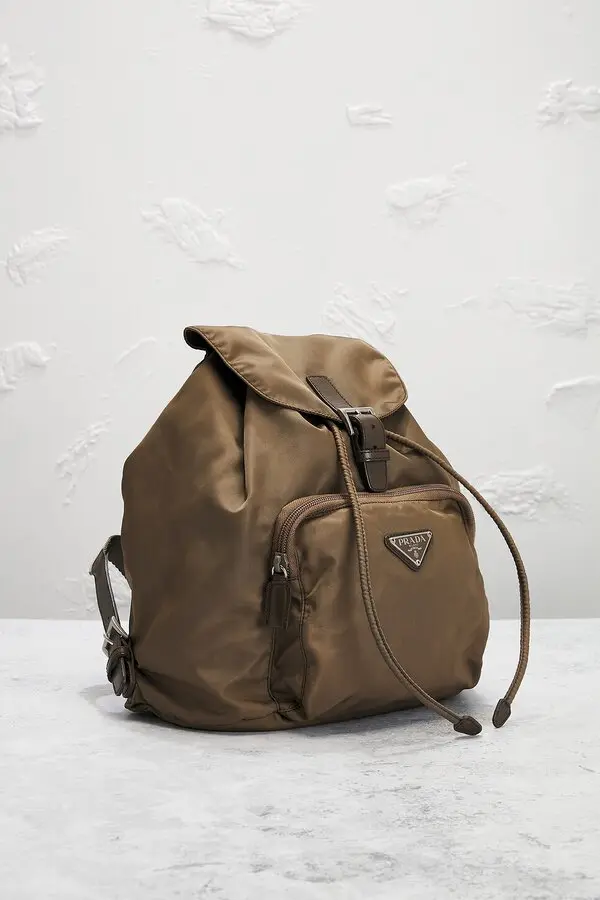 Prada Nylon Backpack - Khaki | Editorialist display picture 1