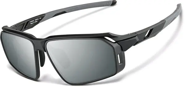 Zenni Sunglasses Full Rim Frame - Black With Silver Mirror