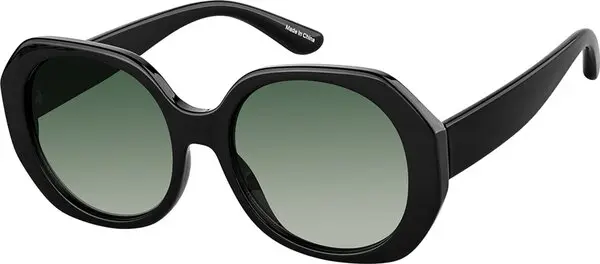 Zenni Sunglasses With Rectangle Full Rim Frame - Black