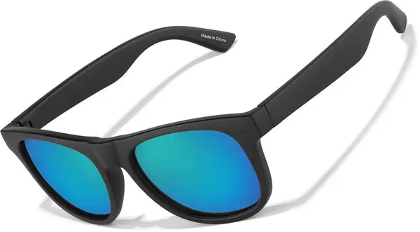Zenni Sunglasses With Rectangle Full Rim Frame - Black