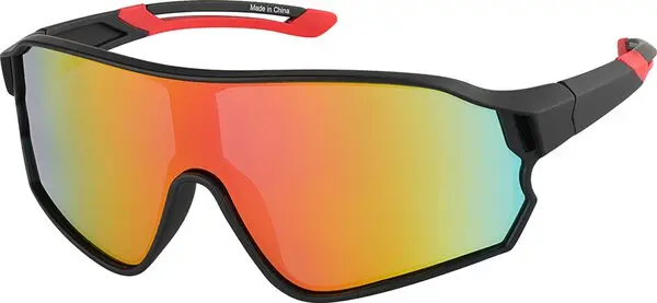 Zenni Sunglasses With Rectangle Full Rim Frame - Black