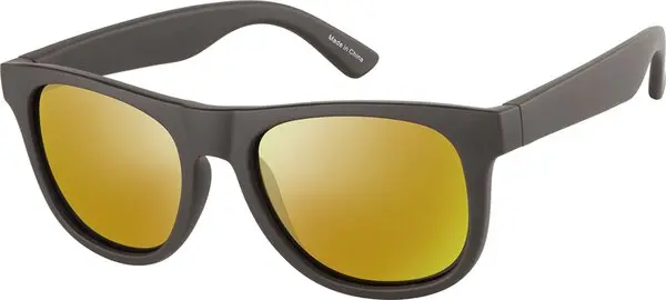 Zenni Sunglasses With Rectangle Full Rim Frame - Brown