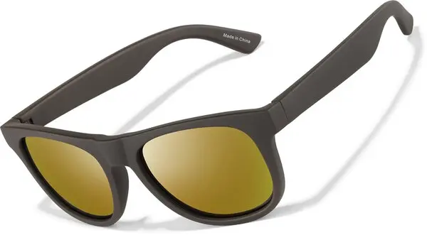 Zenni Sunglasses With Rectangle Full Rim Frame - Brown