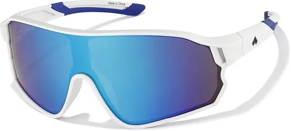 Zenni Sunglasses With Rectangle Full Rim Frame - White